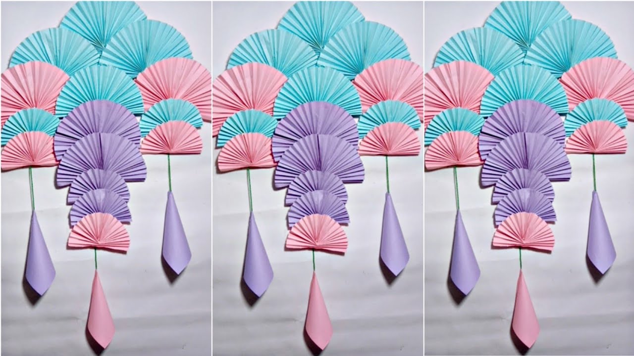 Amazing Wall Decoration Craft For Wall|| Easy Paper Craft||Paper Wall ...