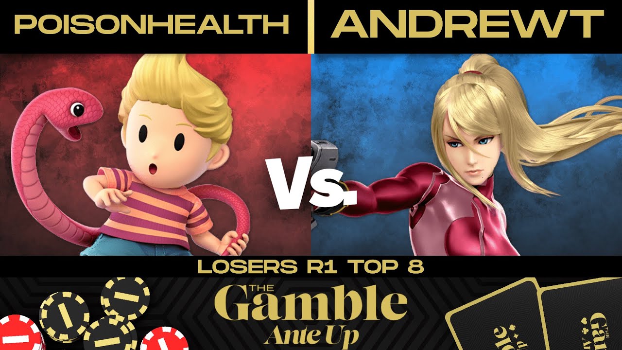 The Gamble: Ante Up - PoisonHealth (Lucas) VS AndrewT (Zero Suit Samus ...