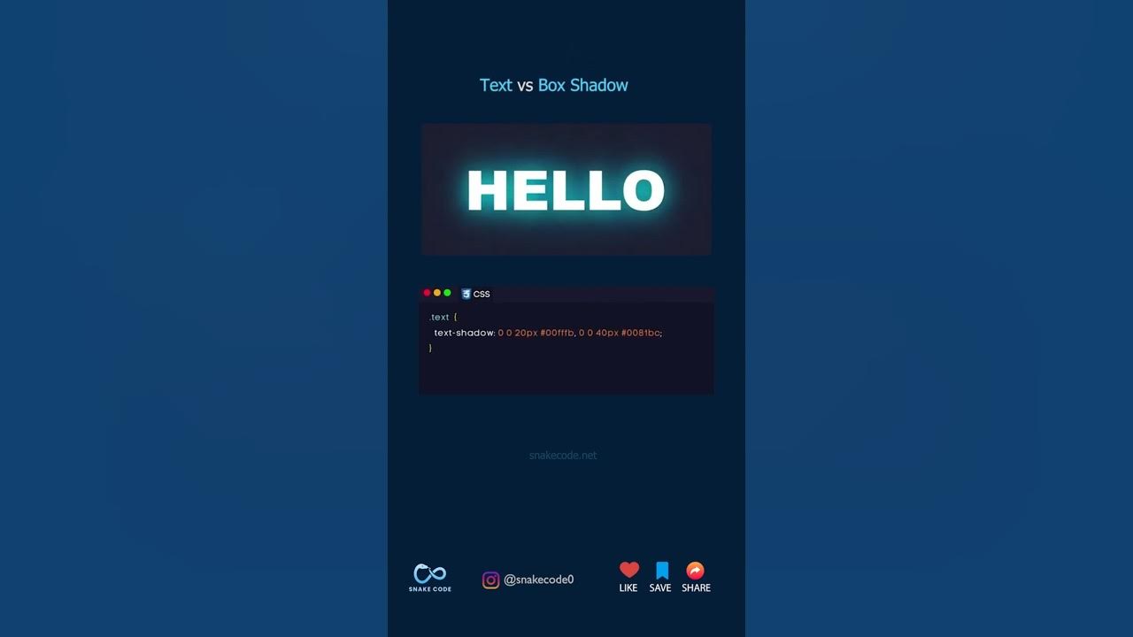 Text Vs Box Shadow Html Css Js Webdev Coding Cssanimation Frontend Programming Htmlcss