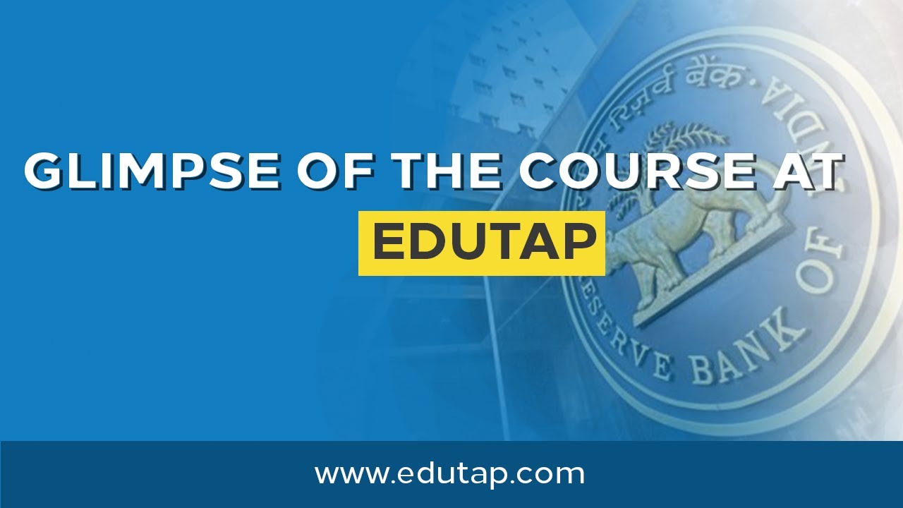Glimpse of the course at EduTap - YouTube