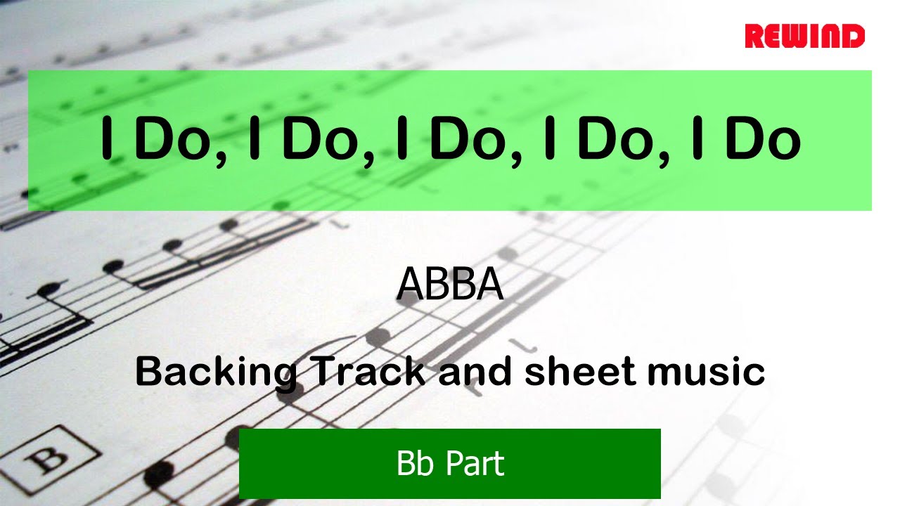 ABBA I Do, I Do, I Do, I Do, I Do Tenor Sax Clarinet Backing Track and ...