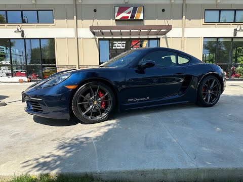 2019 Porsche 718 Cayman S in Night Blue Metallic over Luxor Beige ...
