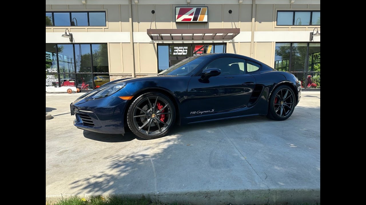2019 Porsche 718 Cayman S in Night Blue Metallic over Luxor Beige ...