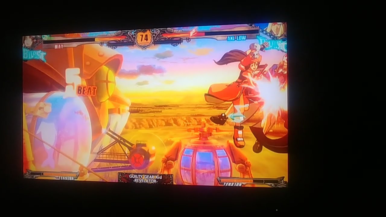 Guilty Gear Xrd Revelator May Aerial Dolphin Attack Combo on Axl- Low ...