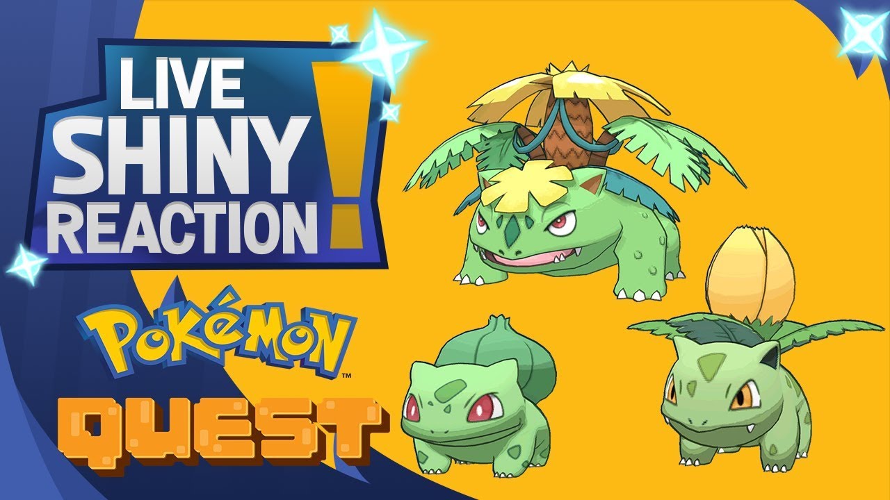 POKEMON QUEST SHINY STARTER! SHINY BULBASAUR, IVYSAUR, VENUSAUR!! VERY ...