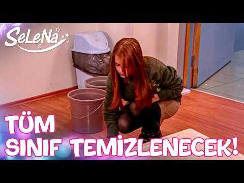 Selin tüm sınıfı temizliyor😥 - Selena 58. Bölüm