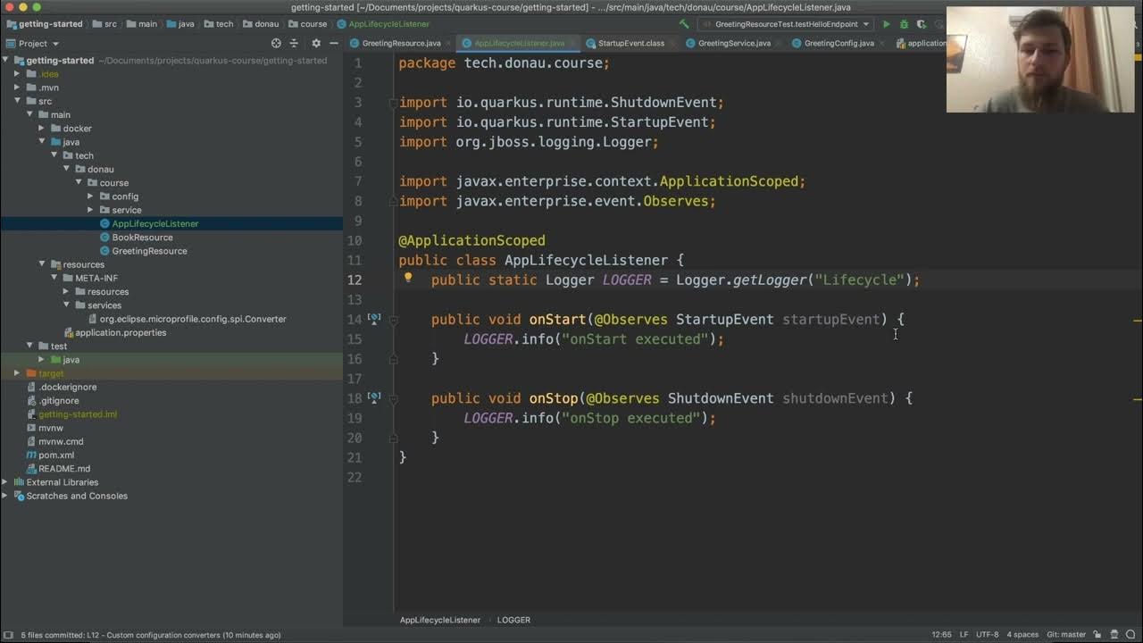 Quarkus Backend development with Java and GraalVM - Application Initialization and Termination ...