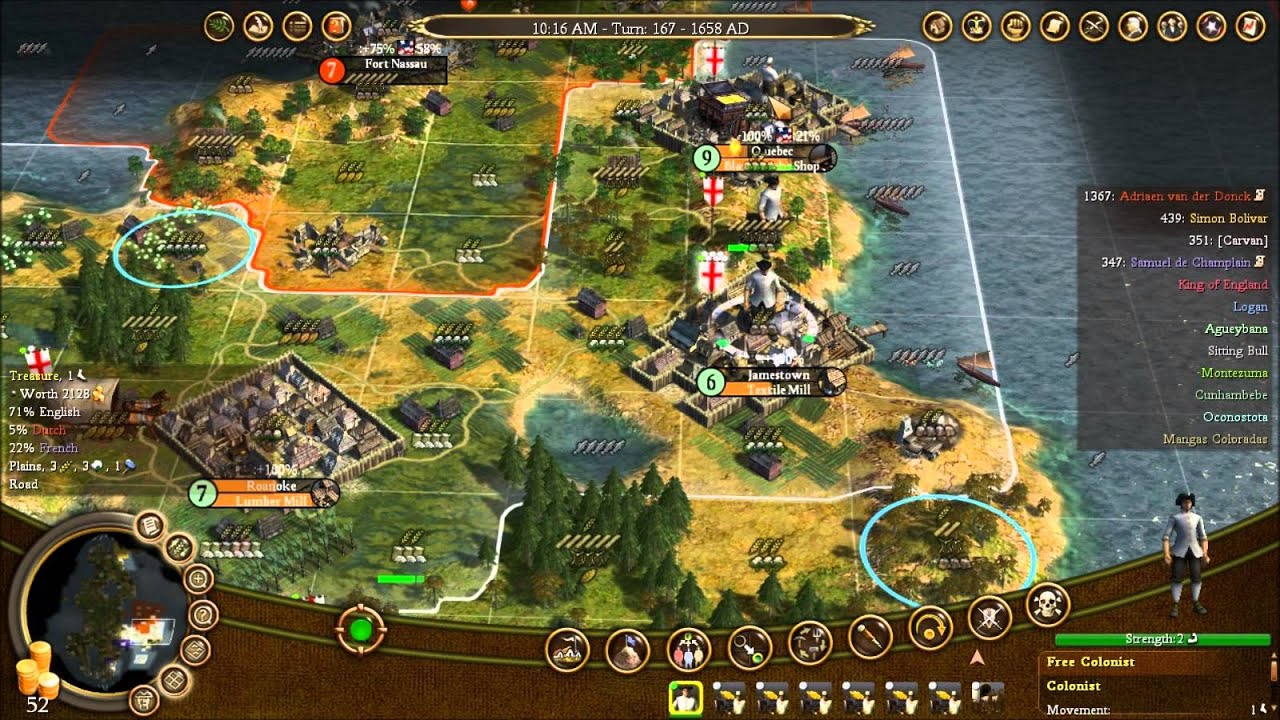 Let's Play Civilization IV Colonization: The England Saga Part 4 - YouTube