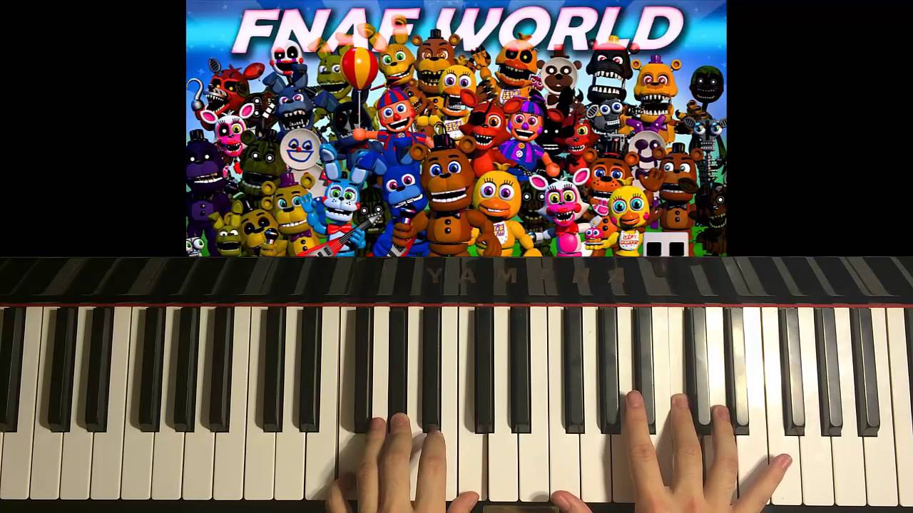 How To Play - FNAF WORLD - Battle Theme - Leon Riskin (Piano Tutorial ...