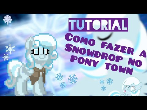 Tutorial: Como fazer a Snowdrop no Pony Town ️ Paleta de cores oficiais ...