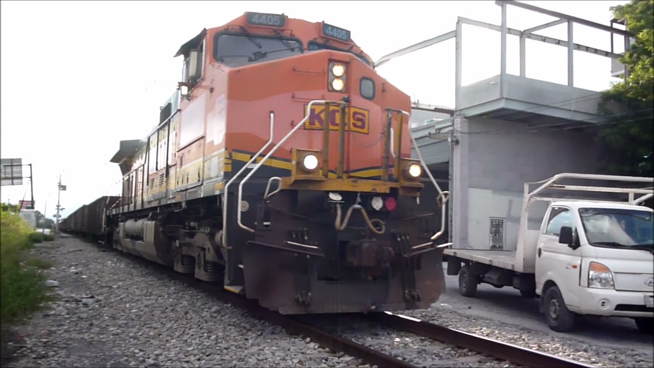 KCS C44-9W #4405 servicio de patio YMYEX128 - YouTube
