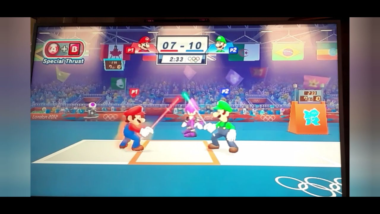 Mario and Sonic Fencing Battles #12 Mario vs Luigi - YouTube
