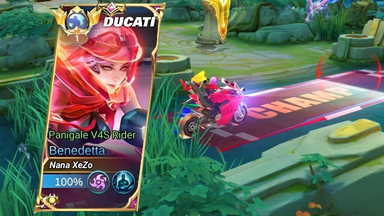 BENEDETTA NEW DUCATI SKIN PANIGALE V4S RIDER. - YouTube