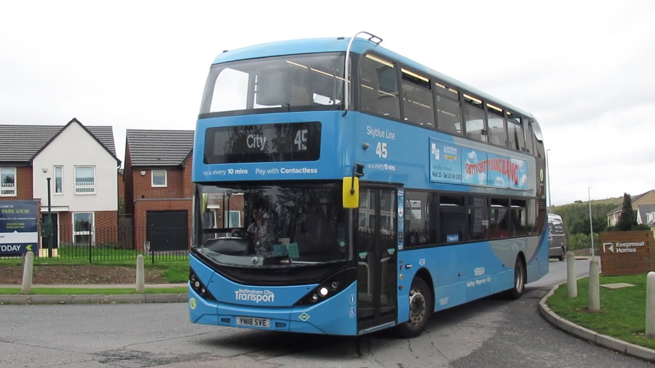 Nottingham City Transport Route 45 To Chase Farm - YouTube