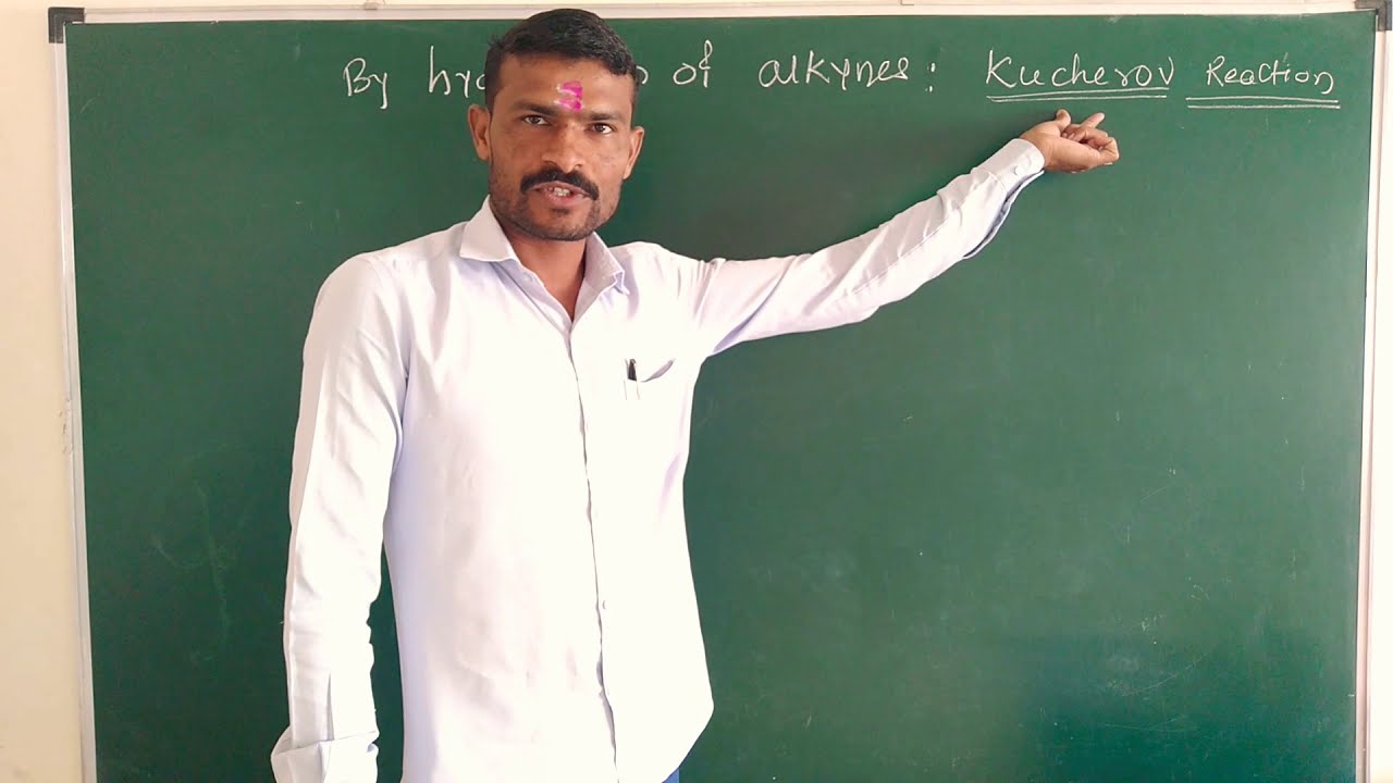 Hydration of Alkynes : Kucherov Reaction (lect-8) - YouTube
