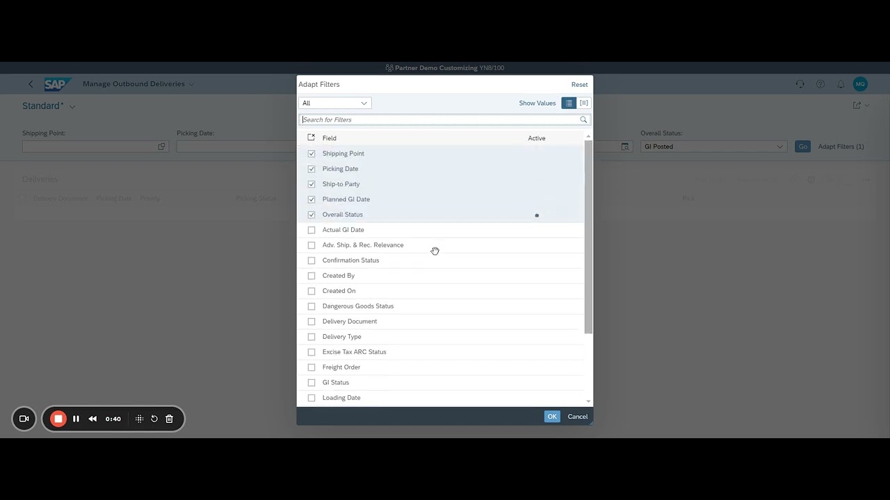 4 1 7 Post Goods Issue Financial Postings SAP Cloud VL02N - YouTube