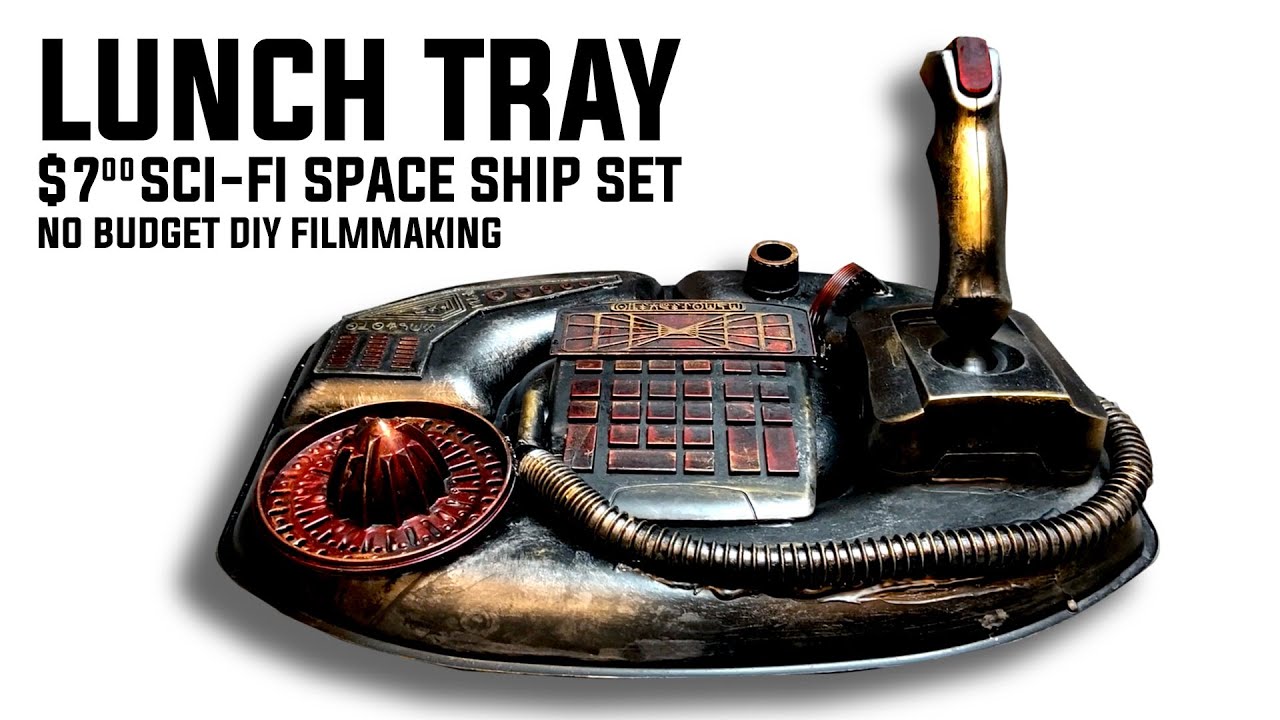LUNCH TRAY SCI-FI SPACE SHIP SET: $7 DIY NO BUDGET FILM BUILD - YouTube