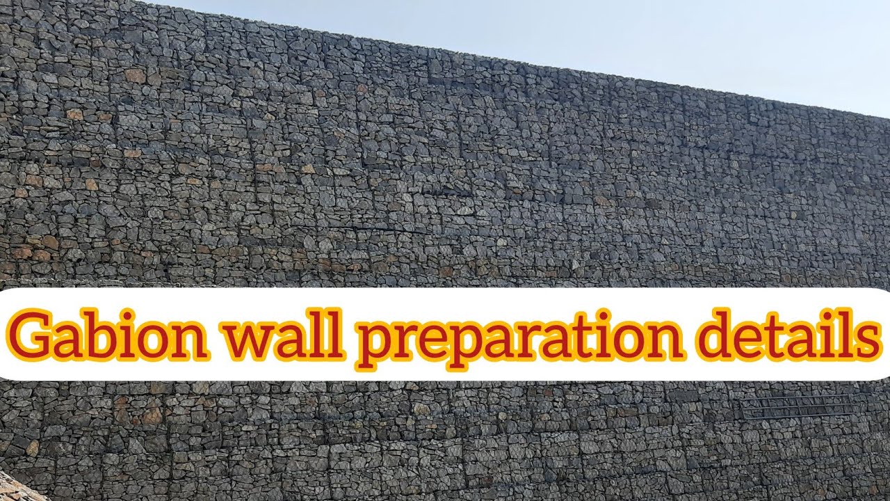 gabion wall preparation details + Paramesh details - YouTube