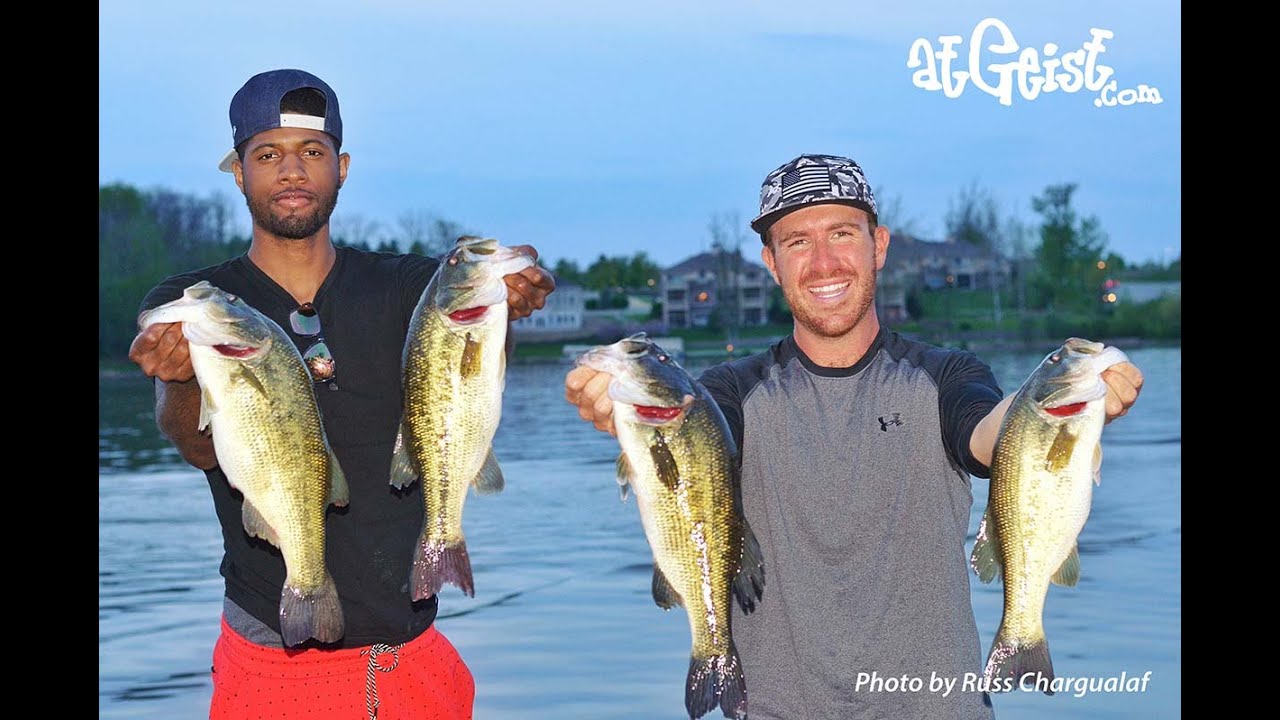 Pacers Forward Paul George Wins Geist Bass Tournament - YouTube