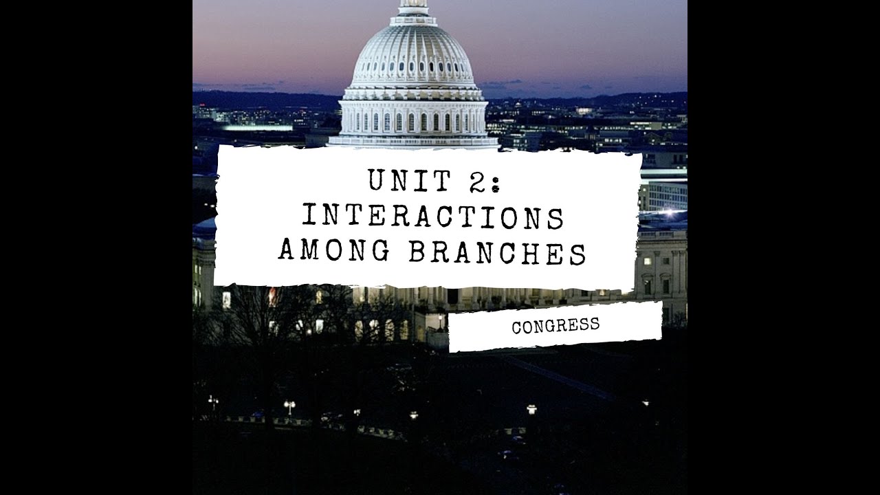 AP Government & Politics - Unit 2: Interactions Among Branches of ...