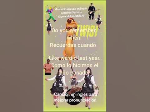 Canción en inglés para practicar verbos tiempos y pronunciación - YouTube