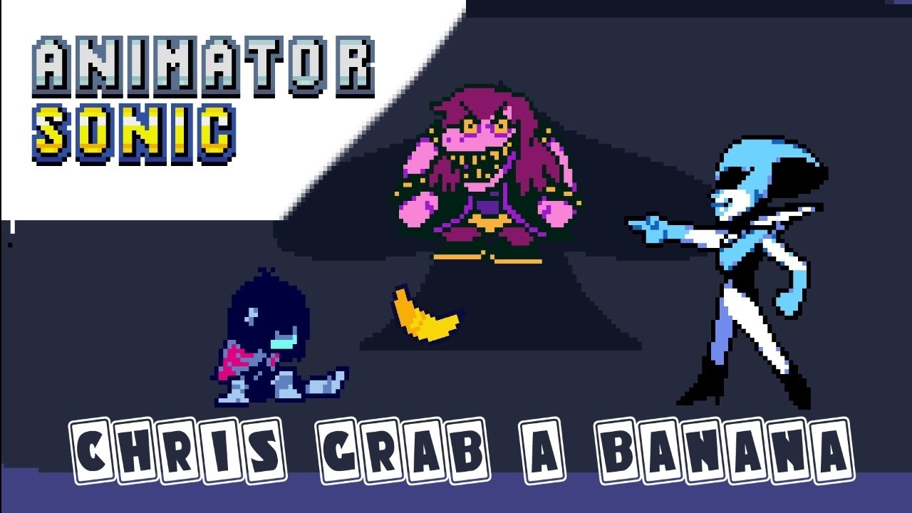 Крис хватай банан... Deltarune (Sprite Animation) - YouTube