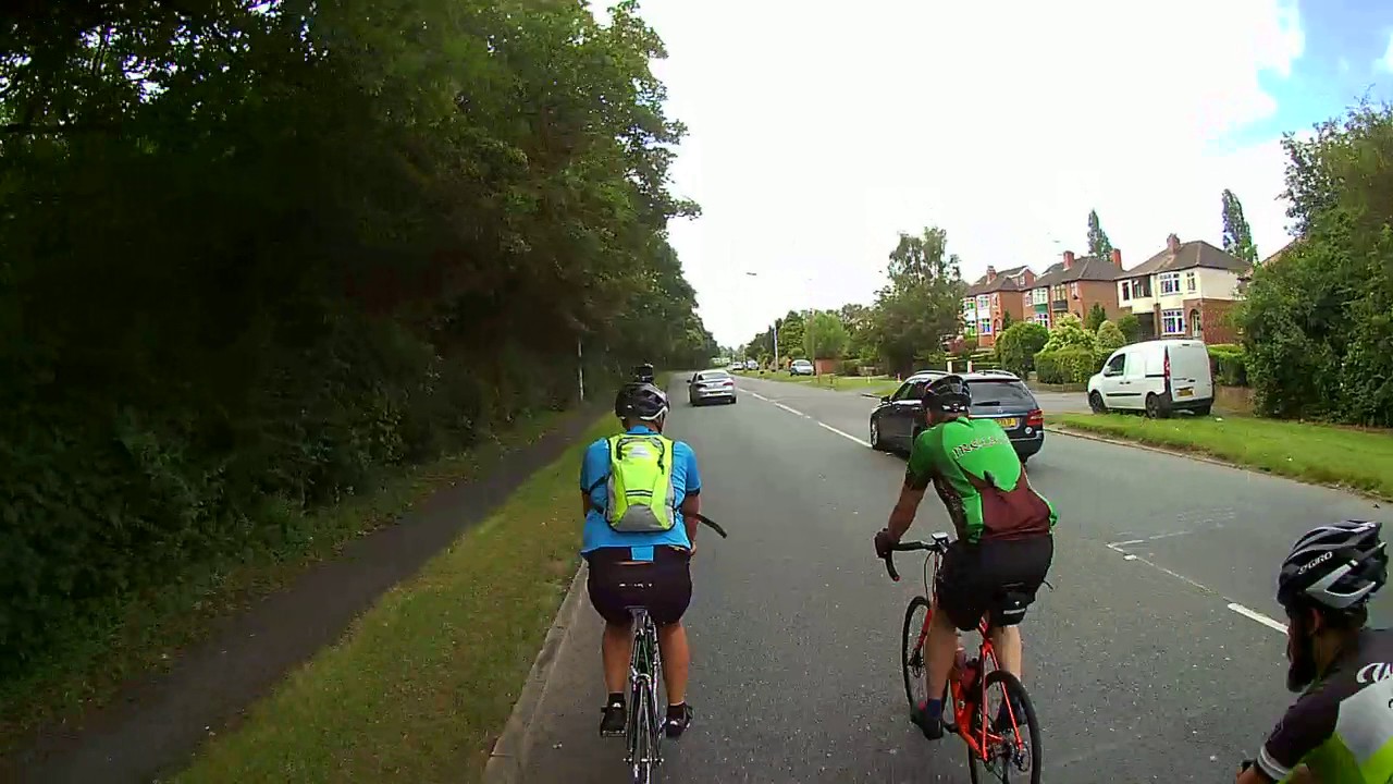 Liverpool-Chester-Liverpool Bike Ride..2017...halfway Arrival...Video ...