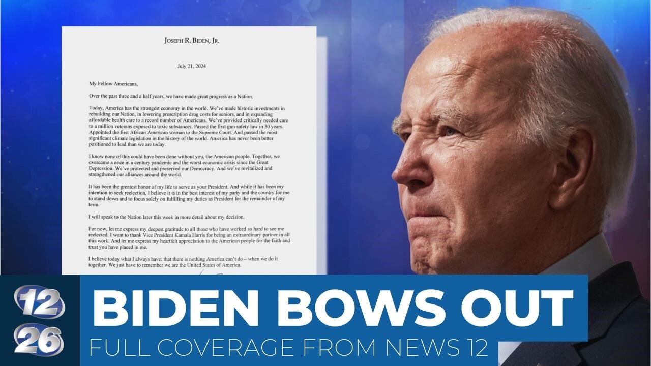 Biden bows out - Full coverage from News 12 - YouTube
