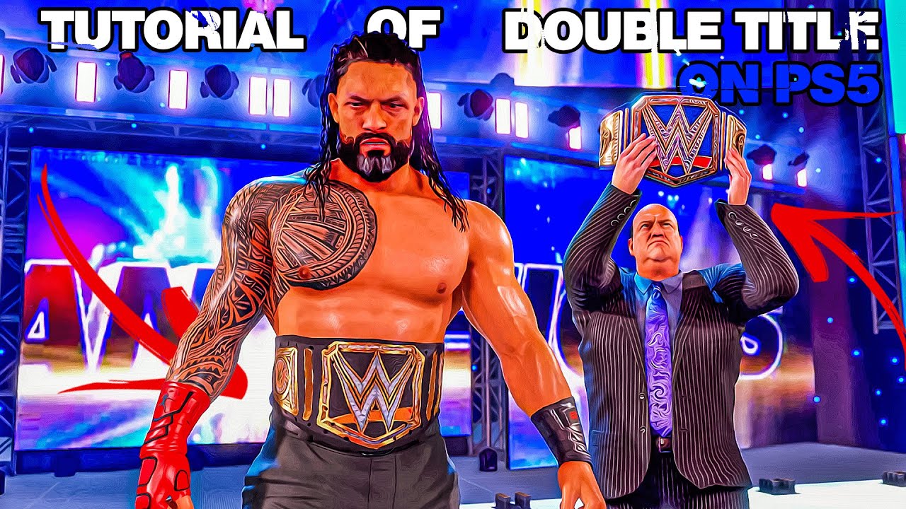 How to do Double Title Entrance of Roman Reigns on PS5 | Full Tutorial ...