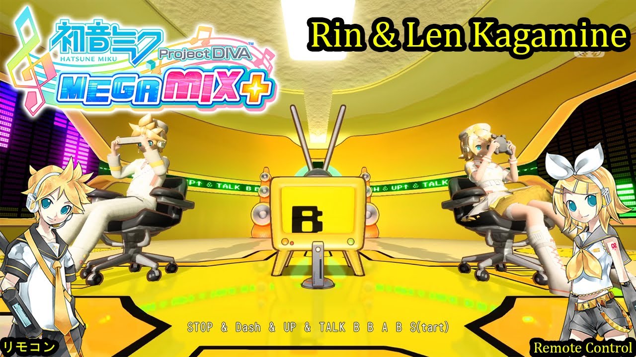Project Diva Mega Mix+- Rin & Len Kagamine- リモコン- Remote Control (HD) - YouTube