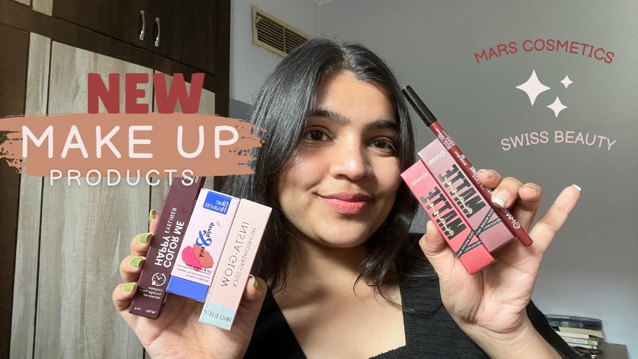 New MAKEUP products under 300 | Mars matte mousse lipstick | Kiss & cheek blush | soft glam ...