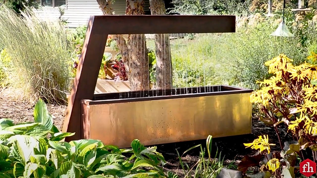 How to Build a Modern Water Fountain - YouTube