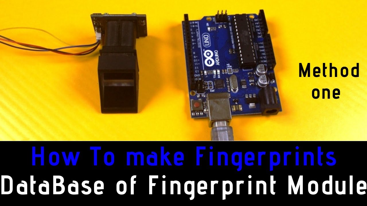 How to Store Fingerprints data in the Fingerprint Module Method 2 In ...