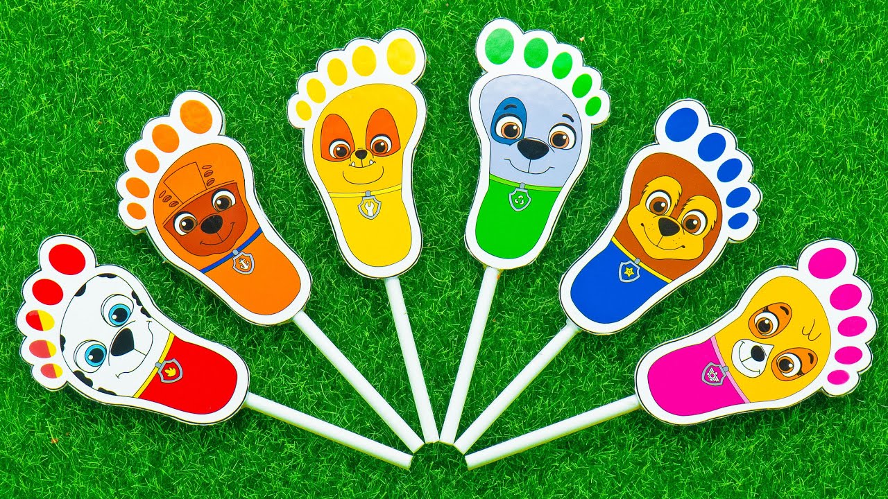 DIY Rainbow Foot Candies | Satisfying video yummy Dog toy ASMR - YouTube