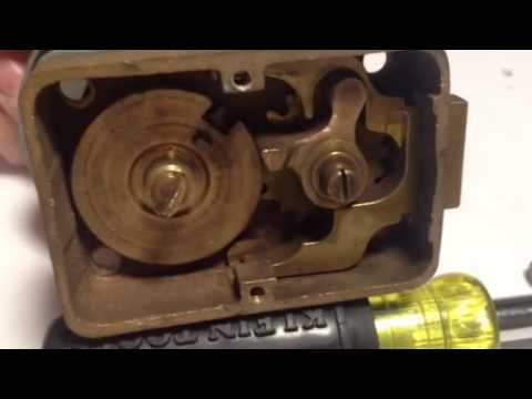 Friction fence safe lock operation - YouTube