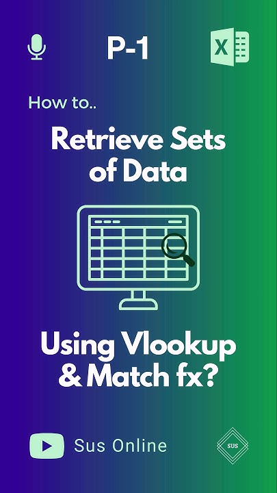 Excel Tips for Using Vlookup and Match Function #excel #learnexcel - YouTube