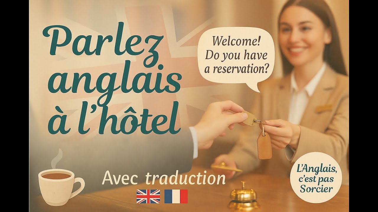 Dialogue a la reception de l'hotel | Conversation anglais français | # ...