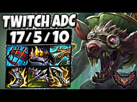Twitch vs Tristana [ ADC ] Korea Grandmaster 1313 LP | Patch 26.6 ✅