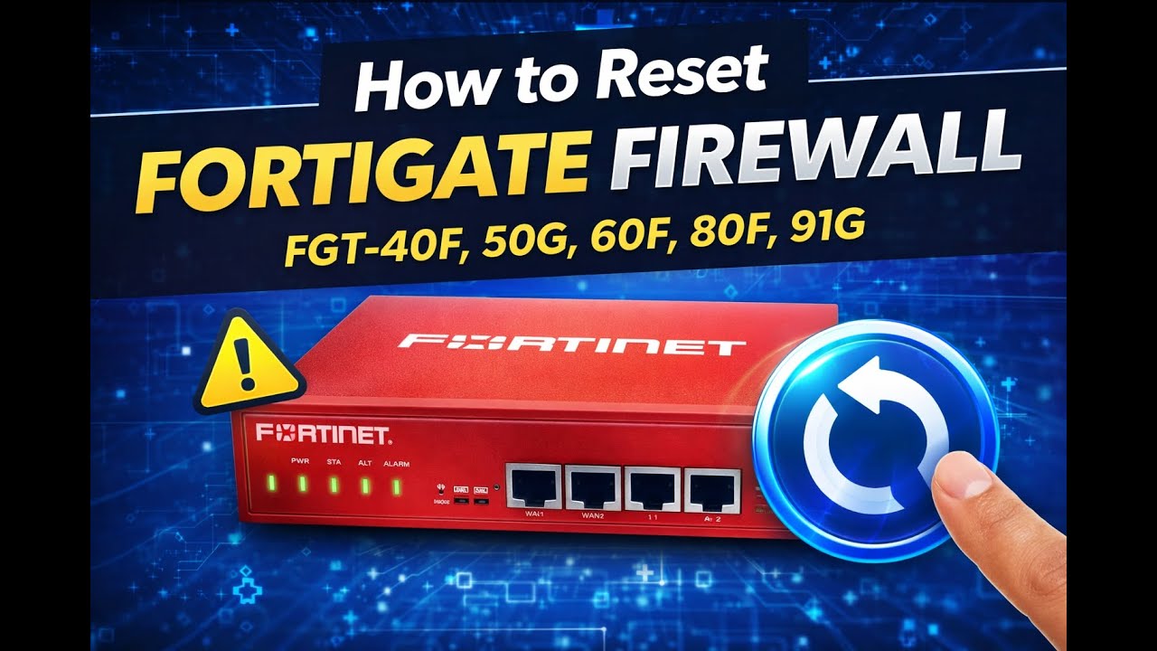 How to Reset FortiGate Firewall to Factory Default - YouTube