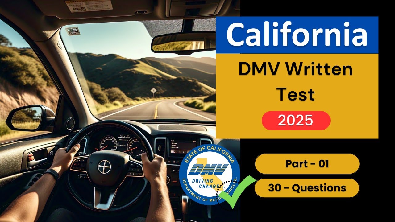 California DMV Written Test 2025 - Questions & Answers - YouTube