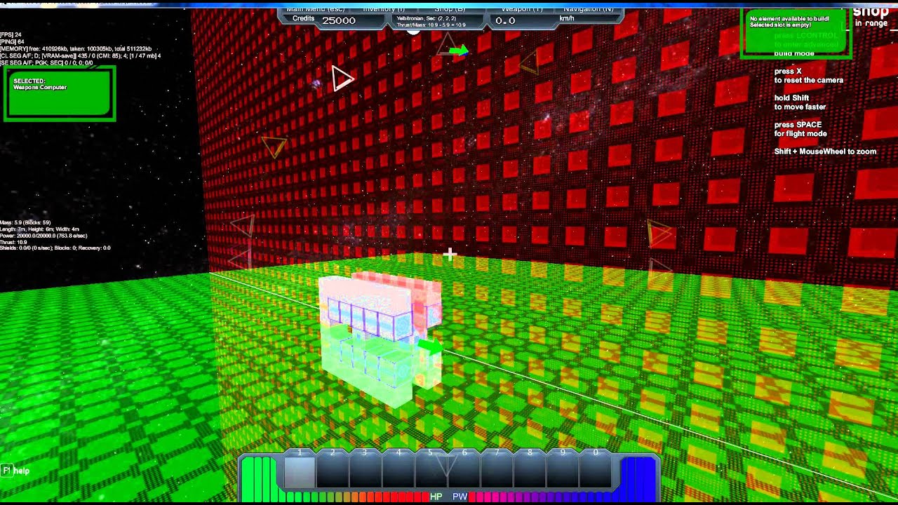 Starmade basic ship turtorial - YouTube