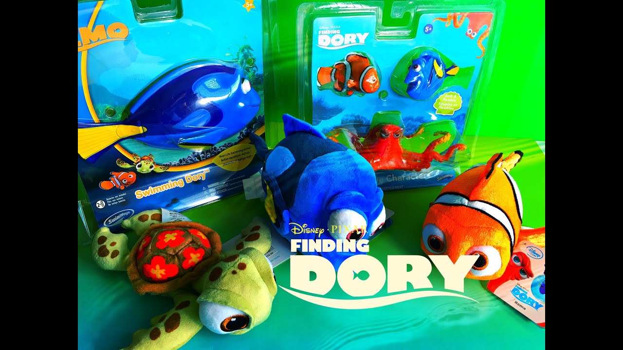 Finding Dory toys Swimming dive characters and more take a bath in ...