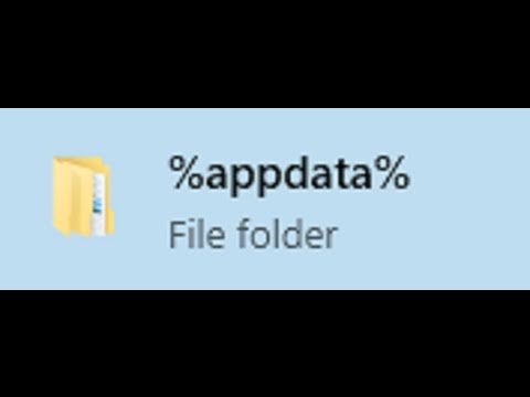 Application Data folder missing in Windows 10 - AppData - YouTube