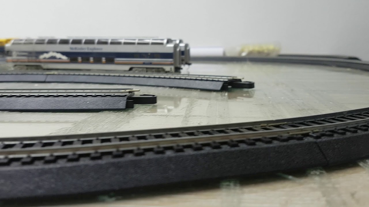 Bachmann Mckinley Explorer train set in motion - YouTube