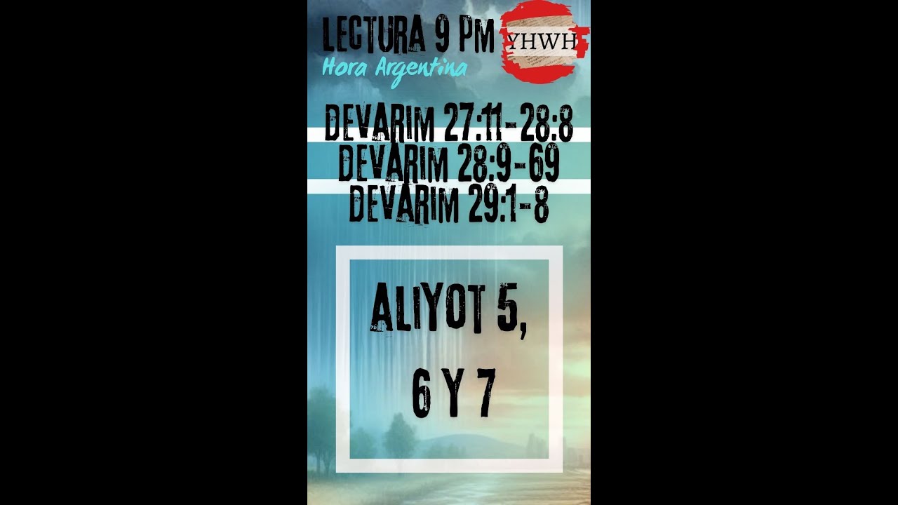 Aliyot 5, 6 y 7 - PARASHA 50 KI TAVO - Devarim 27:11-29:8 - YouTube