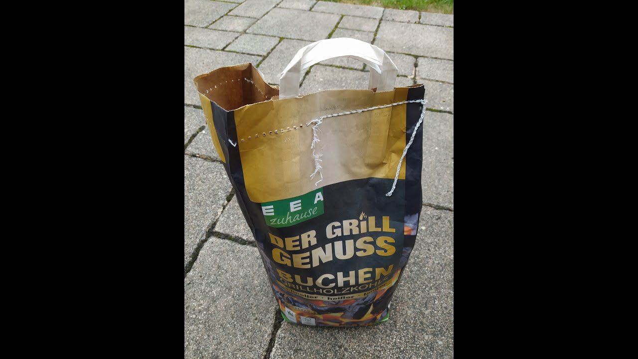 Grillkohle Sack - Holzkohlesack - Kohlesack - Grillkohlesack richtig ...