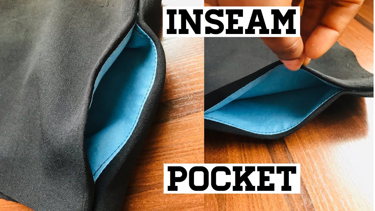 HOW TO SEW AN INSEAM POCKET // DETAILED // SIMPLE - YouTube