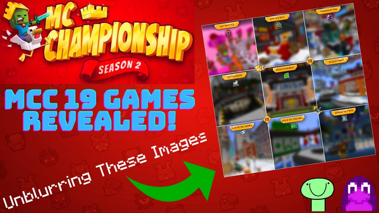 MCC 19 GAMES REVEALED! + Maps Unblurred (MC Championship) - YouTube