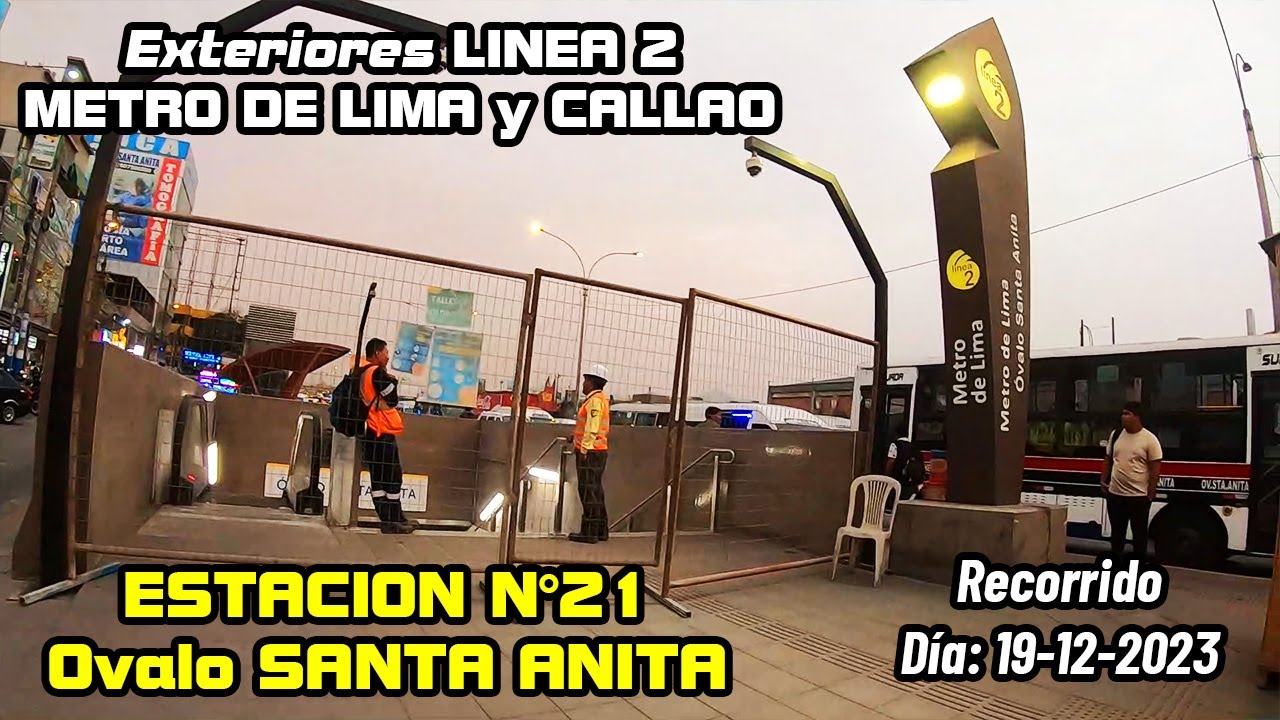 ASI ESTAN LOS EXTERIORES DE LA ESTACION OVALO SANTA ANITA LINEA 2 METRO ...