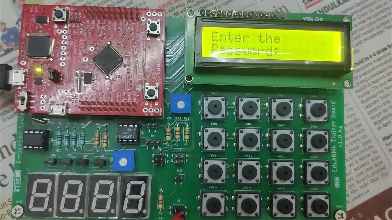 Password Protected safe using keypad and LCD - YouTube